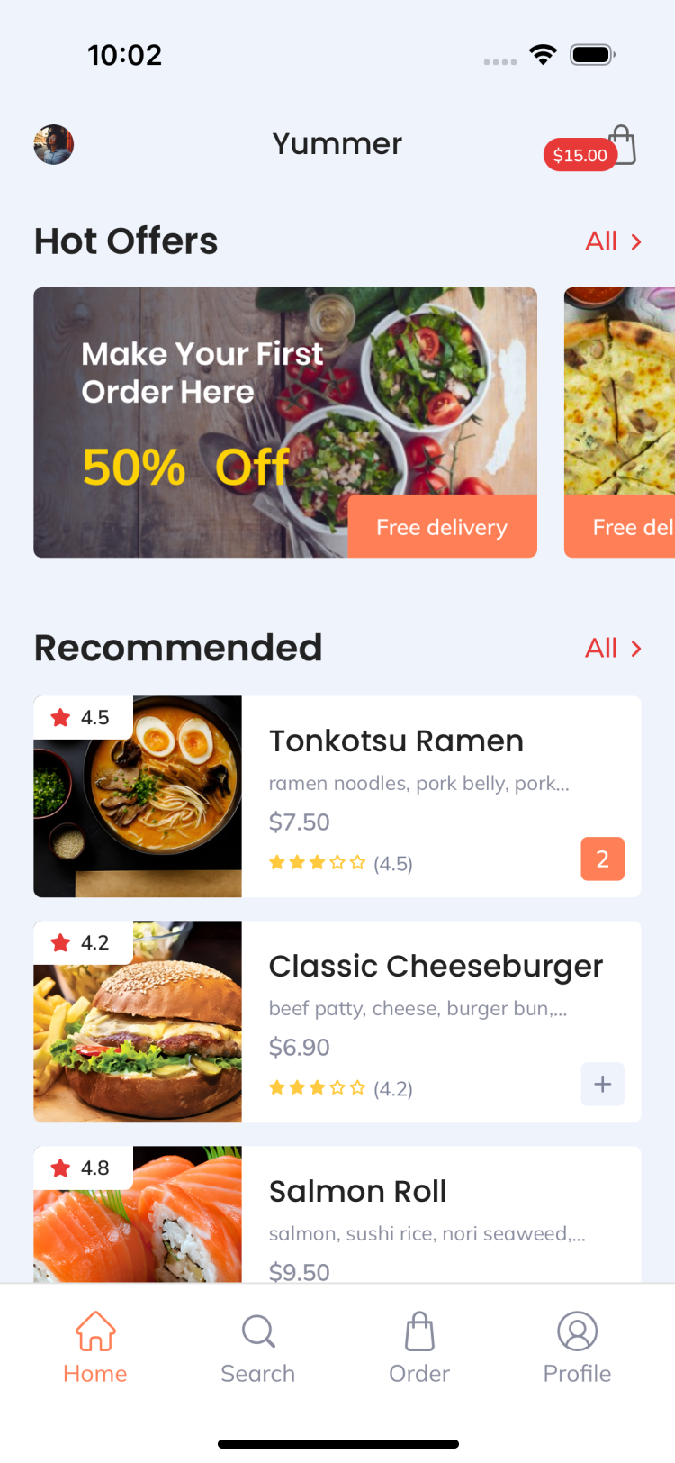 Yummer – Food Ordering App (React + PWA + Payload CMS) by George_Fx